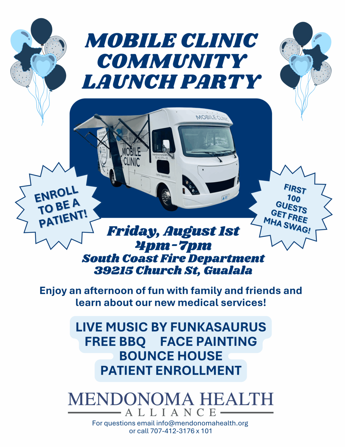 Mobile Clinic Launch Party! - Mendonoma Health Alliance